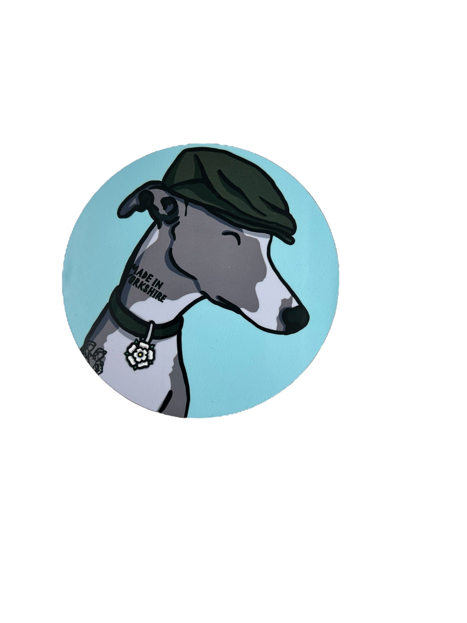Jack The Whippet Coaster - Yorkshire Slang - Luke Horton – Luke Horton Art