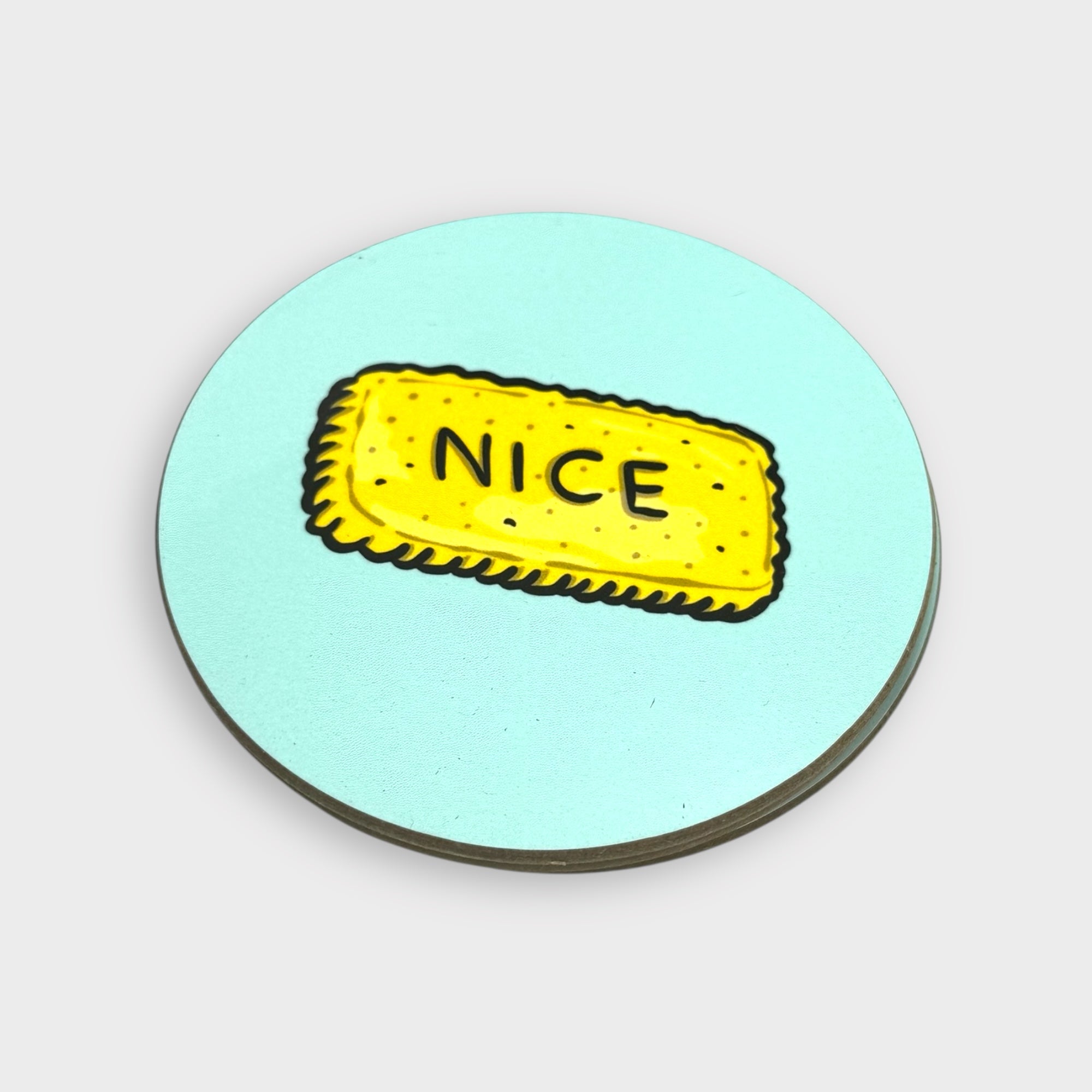 Nice - Biscuit Coaster - Luke Horton – Luke Horton Art
