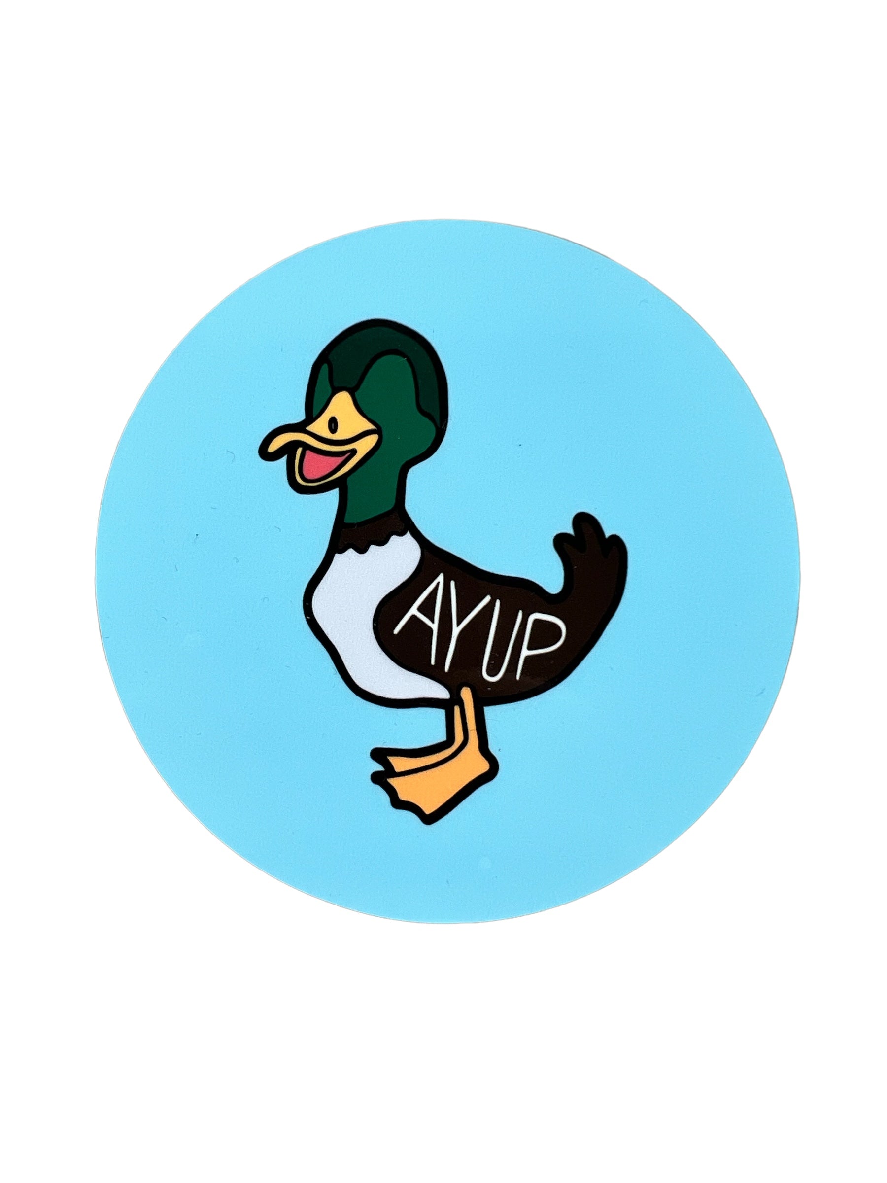 Ayup Duck Coaster - Yorkshire Slang - Luke Horton – Luke Horton Art