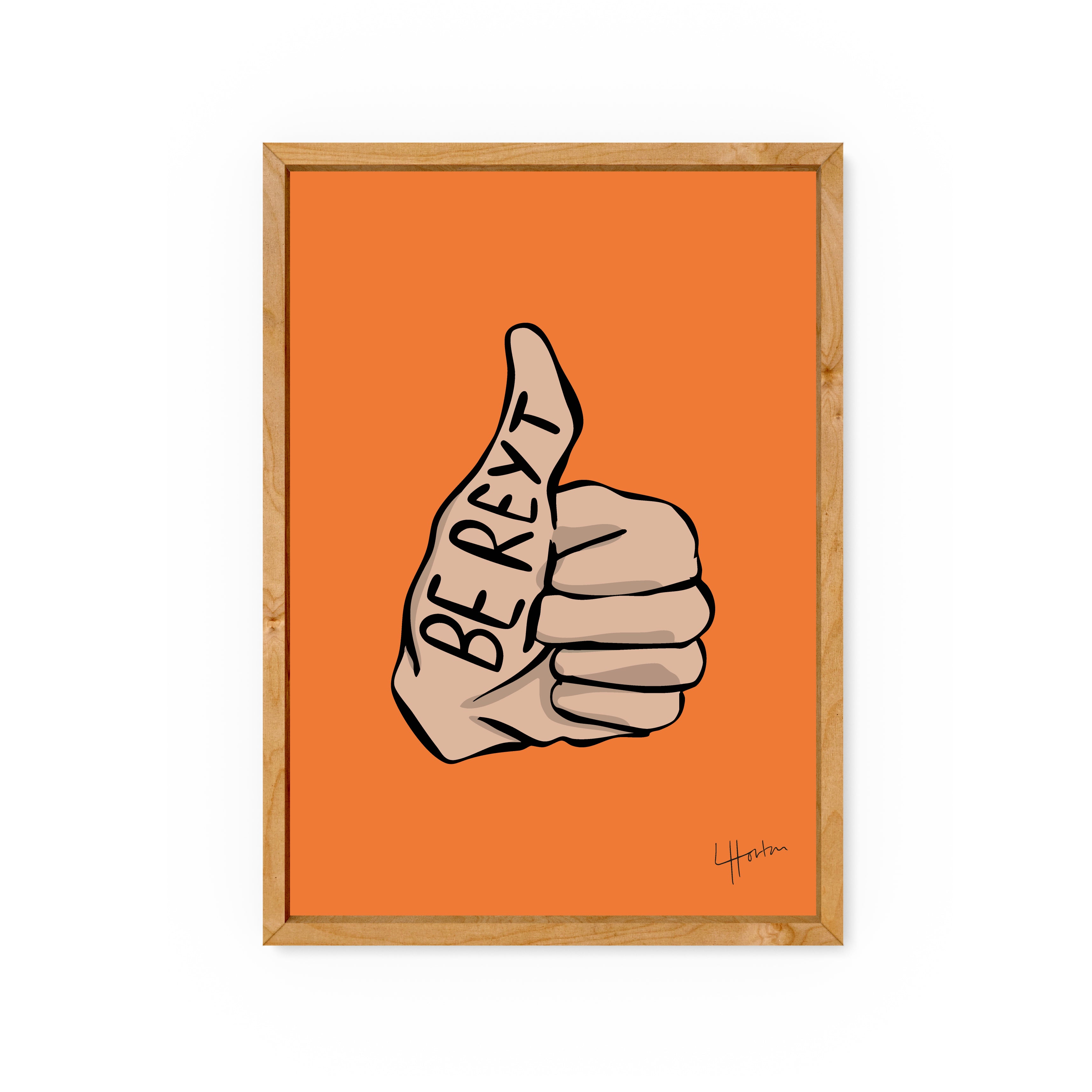 Be Reyt Thumb - Yorkshire Art Print - Luke Horton – Luke Horton Art