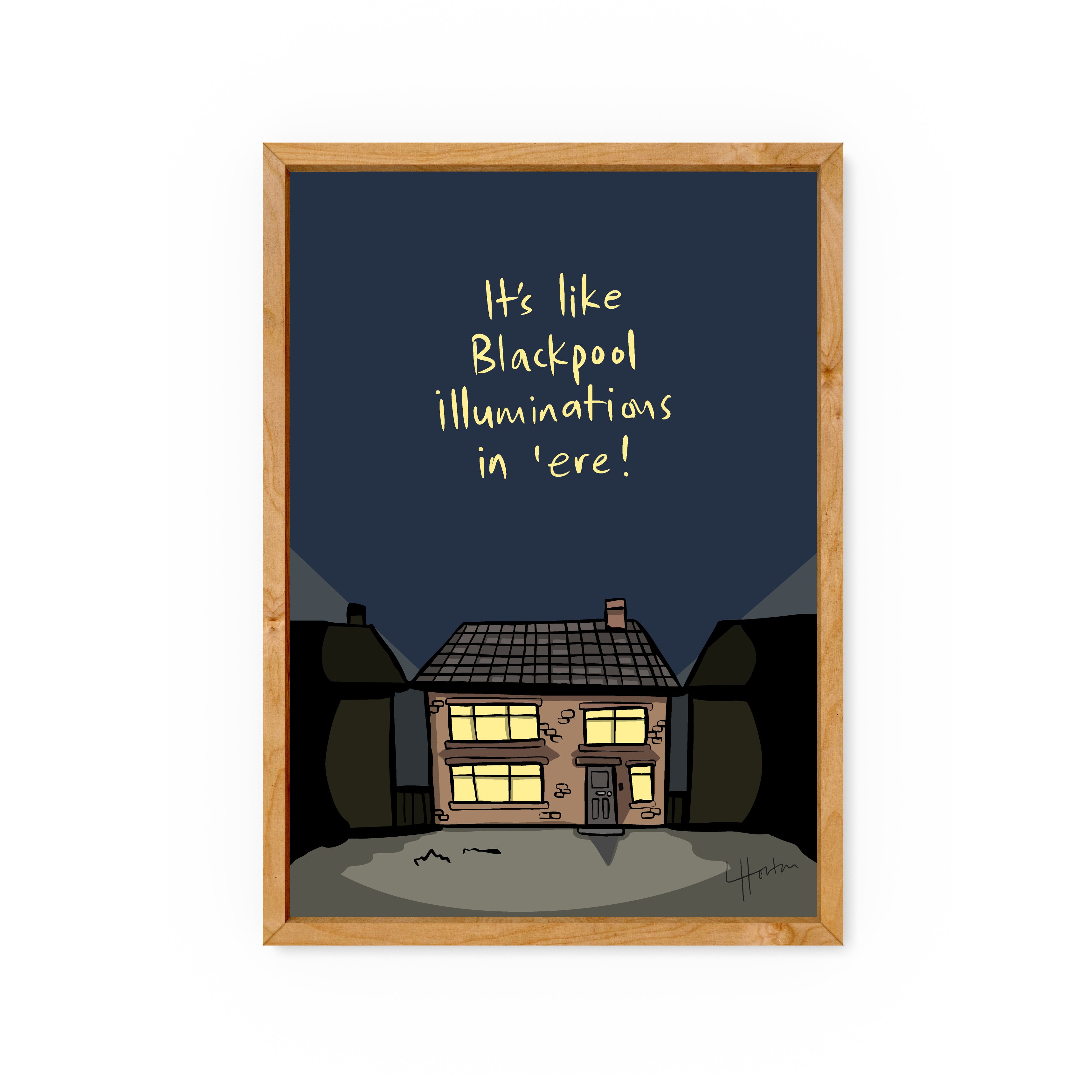 Blackpool Illuminations V.2 - Yorkshire Art Print - Luke Horton – Luke ...