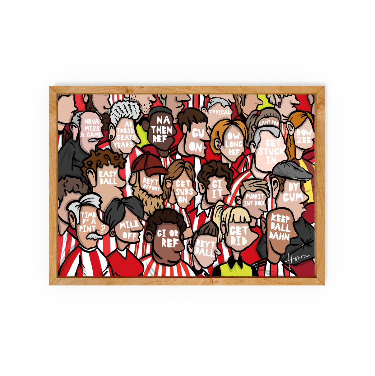 SUFC Fans - Sheffield United Art Print - Luke Horton – Luke Horton Art