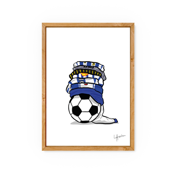 SWFC Shirts - Sheffield Wednesday Art Print - Luke Horton – Luke Horton Art
