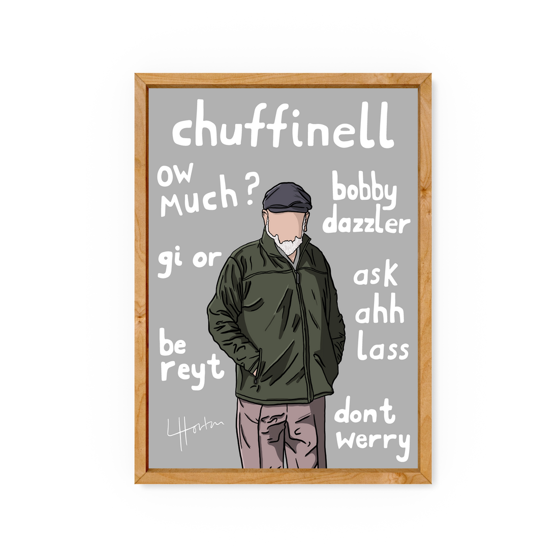 A Proper Yorkshireman - Yorkshire Slang Art Print - Luke Horton – Luke ...