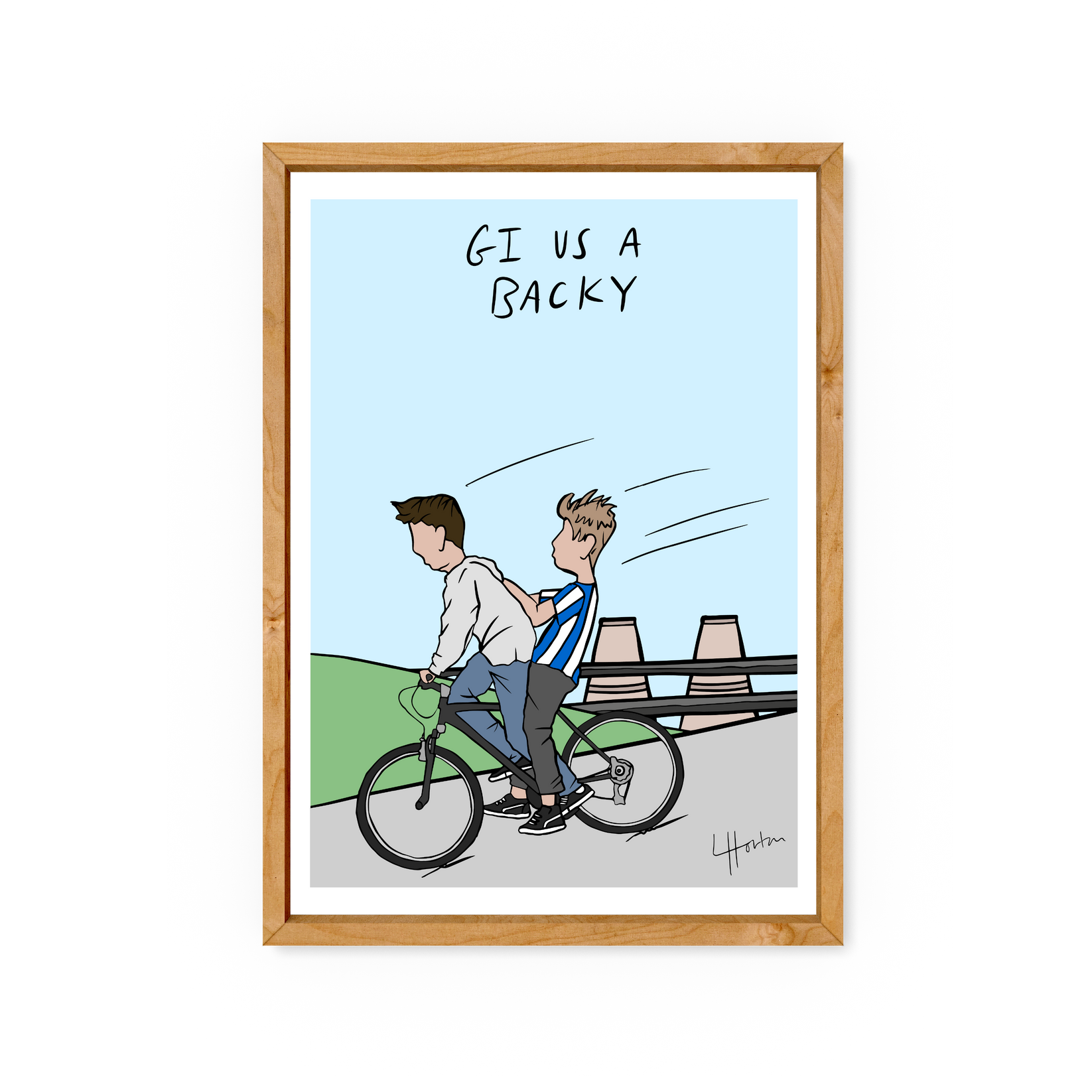 Gi Us A Backy SWFC- Sheffield Illustration Print - Luke Horton – Luke ...