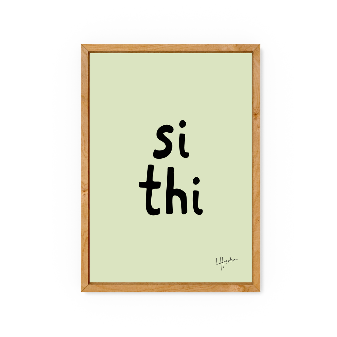 Si Thi - Yorkshire Slang Art Print - Luke Horton – Luke Horton Art